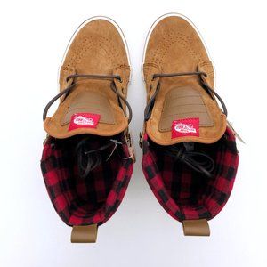 Vans | Shoes | Vans Brown Buffalo Check Leather Suede Sneakers | Poshmark